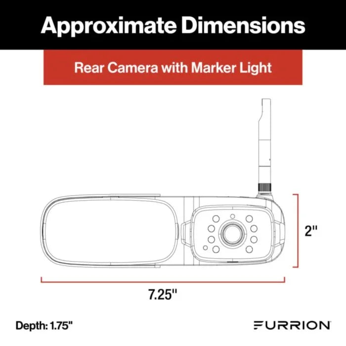 Furrion Vision S+ RV Observation System - 7" Monitor, Side Cameras wit ...