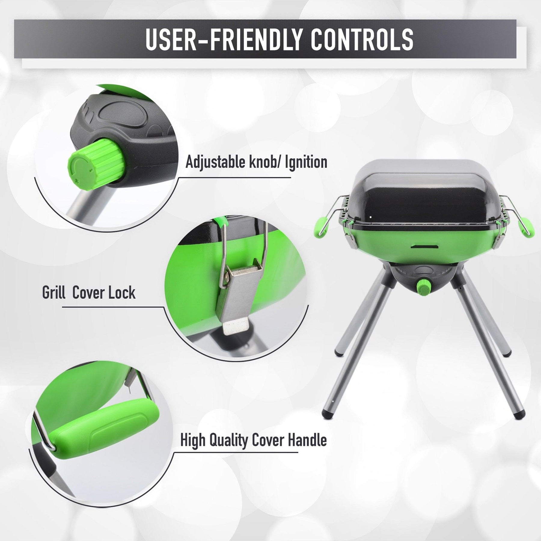 Flame King 5-in-1 Portable BBQ Grill Camp Stove – Multi-Function Propa ...